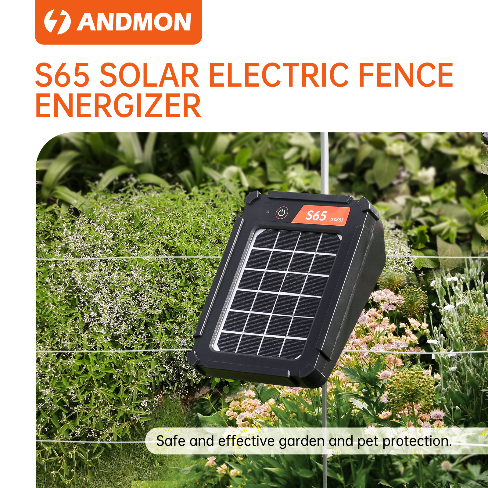 S65 Solar Fence Energizer - ANDMON ELECTRONICS